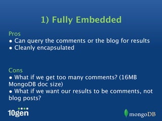 Schema Design by Example ~ MongoSF 2012 | PPT