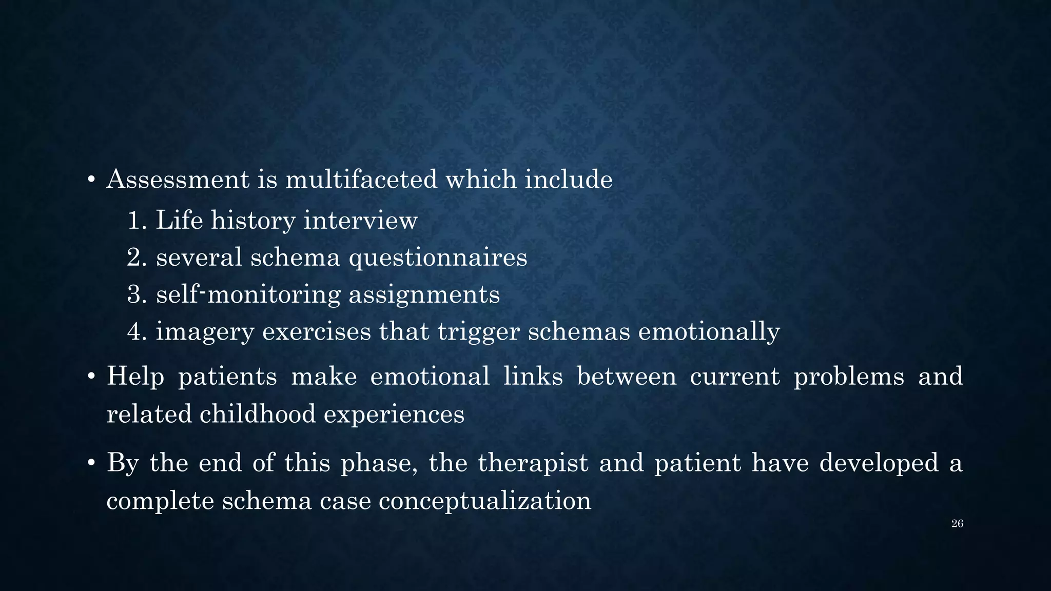 Schema focused therapy | PPTX