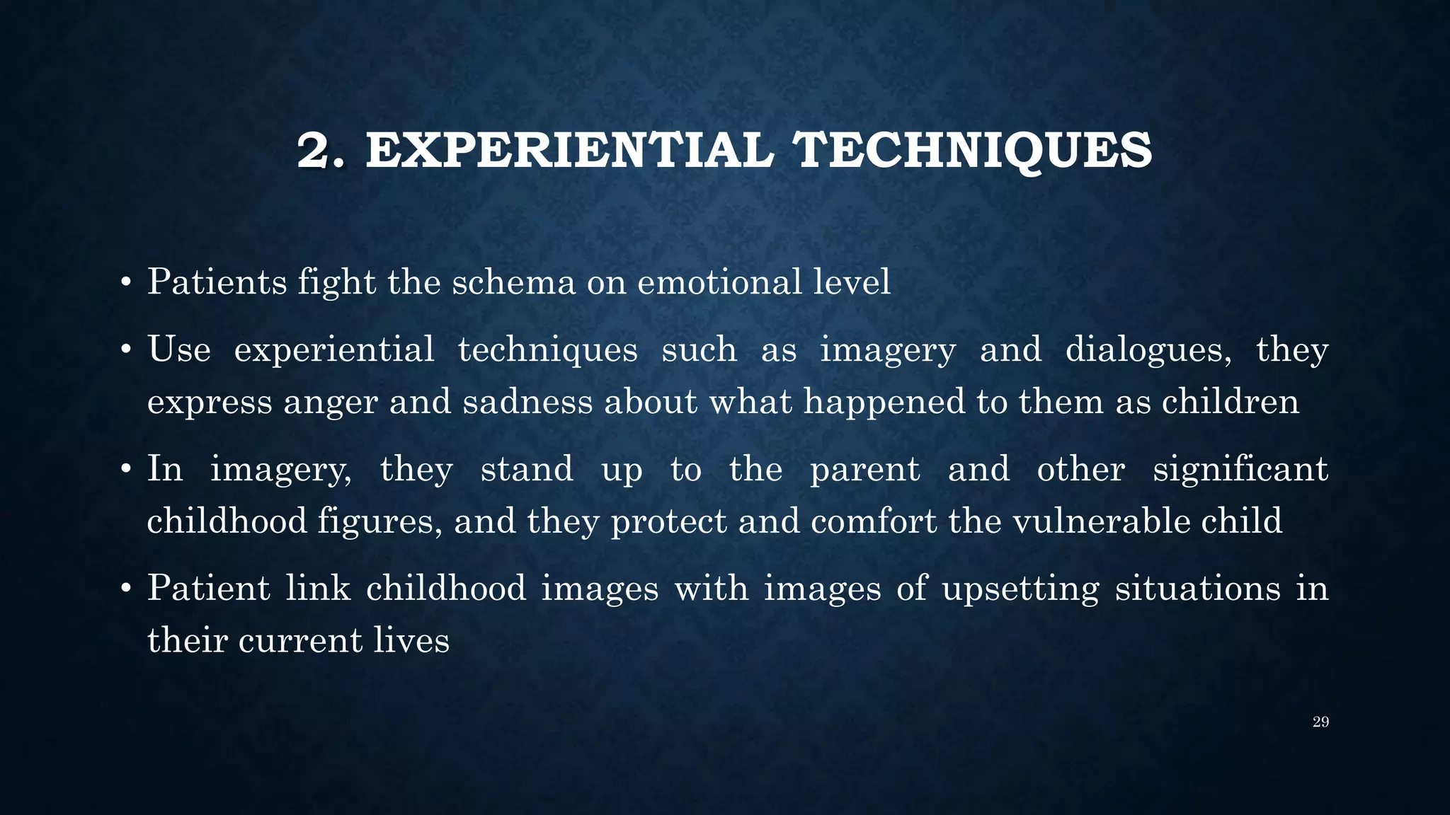 Schema focused therapy | PPTX