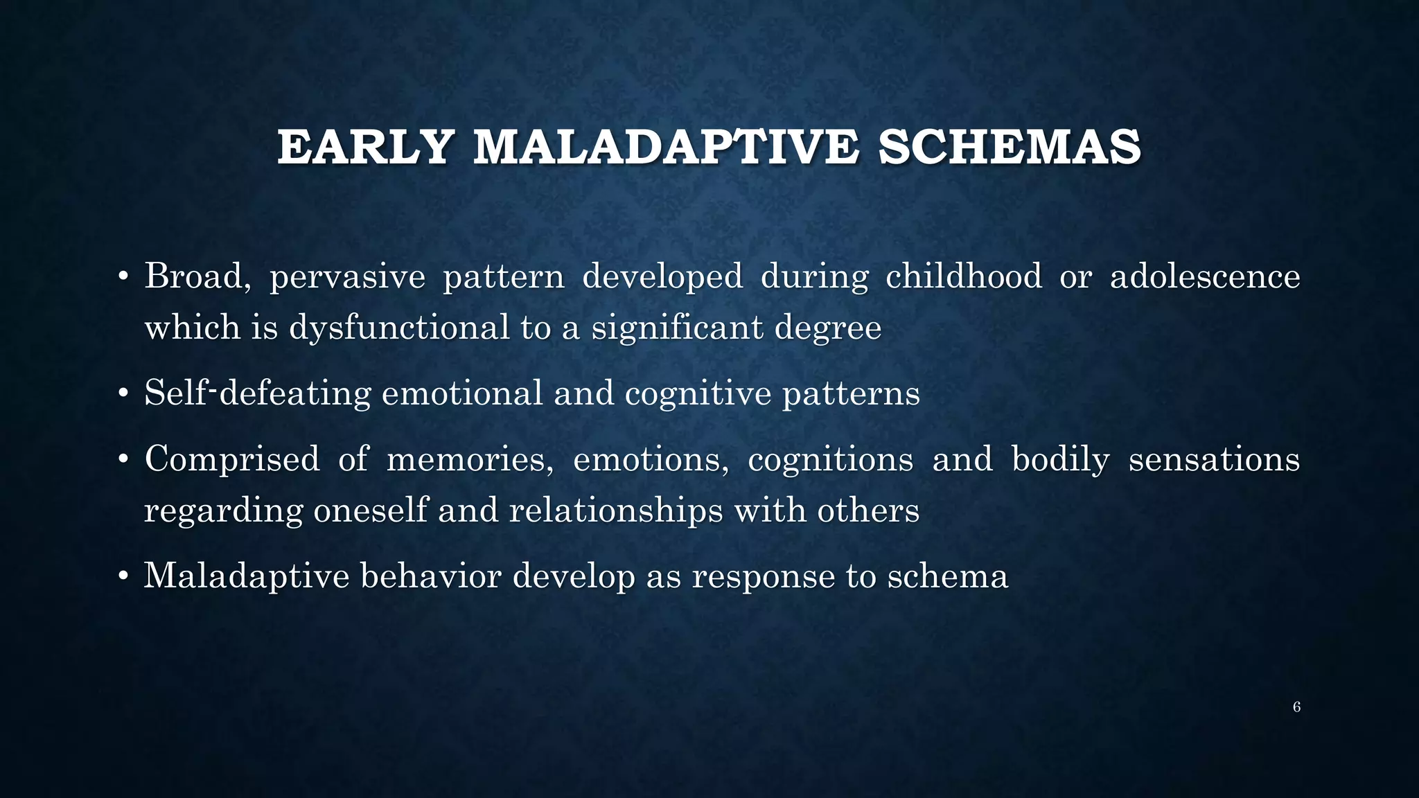 Schema focused therapy | PPTX