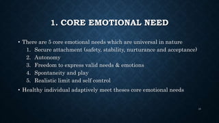 Schema focused therapy | PPTX