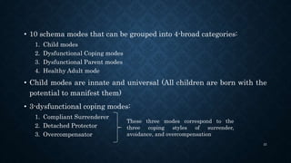 Schema focused therapy | PPTX