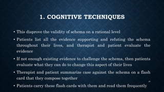 Schema focused therapy | PPTX