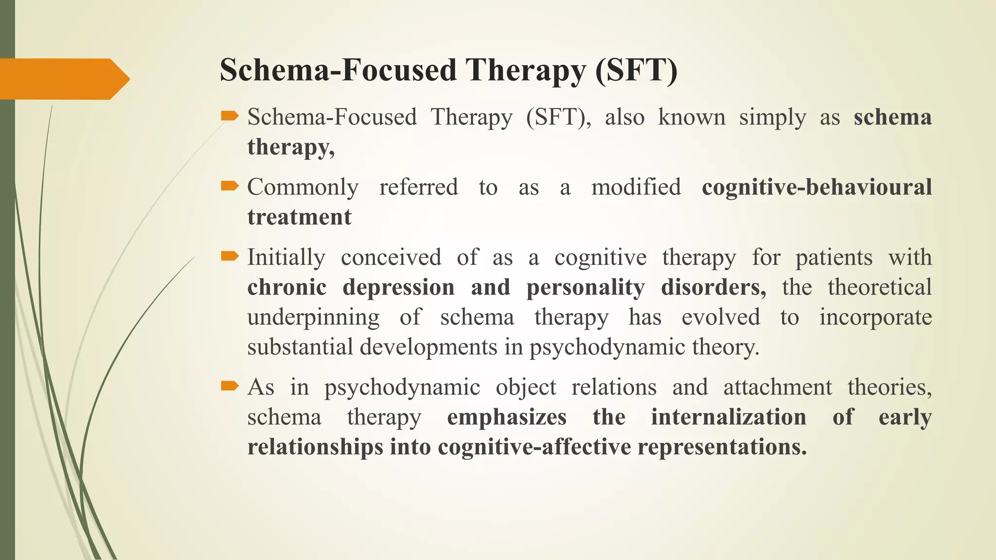 Schema focus therapy | PPTX