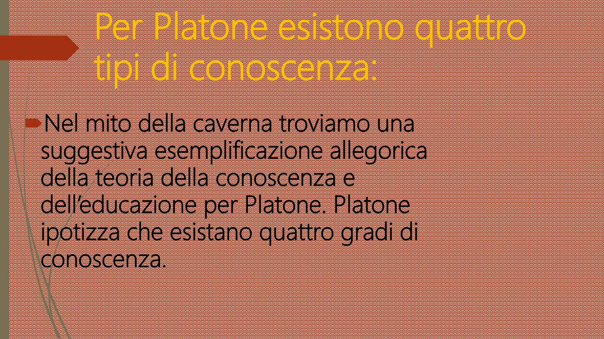Schema il mito della caverna | PPTX