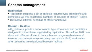 MySQL Cluster Schema management (2014) | PPT