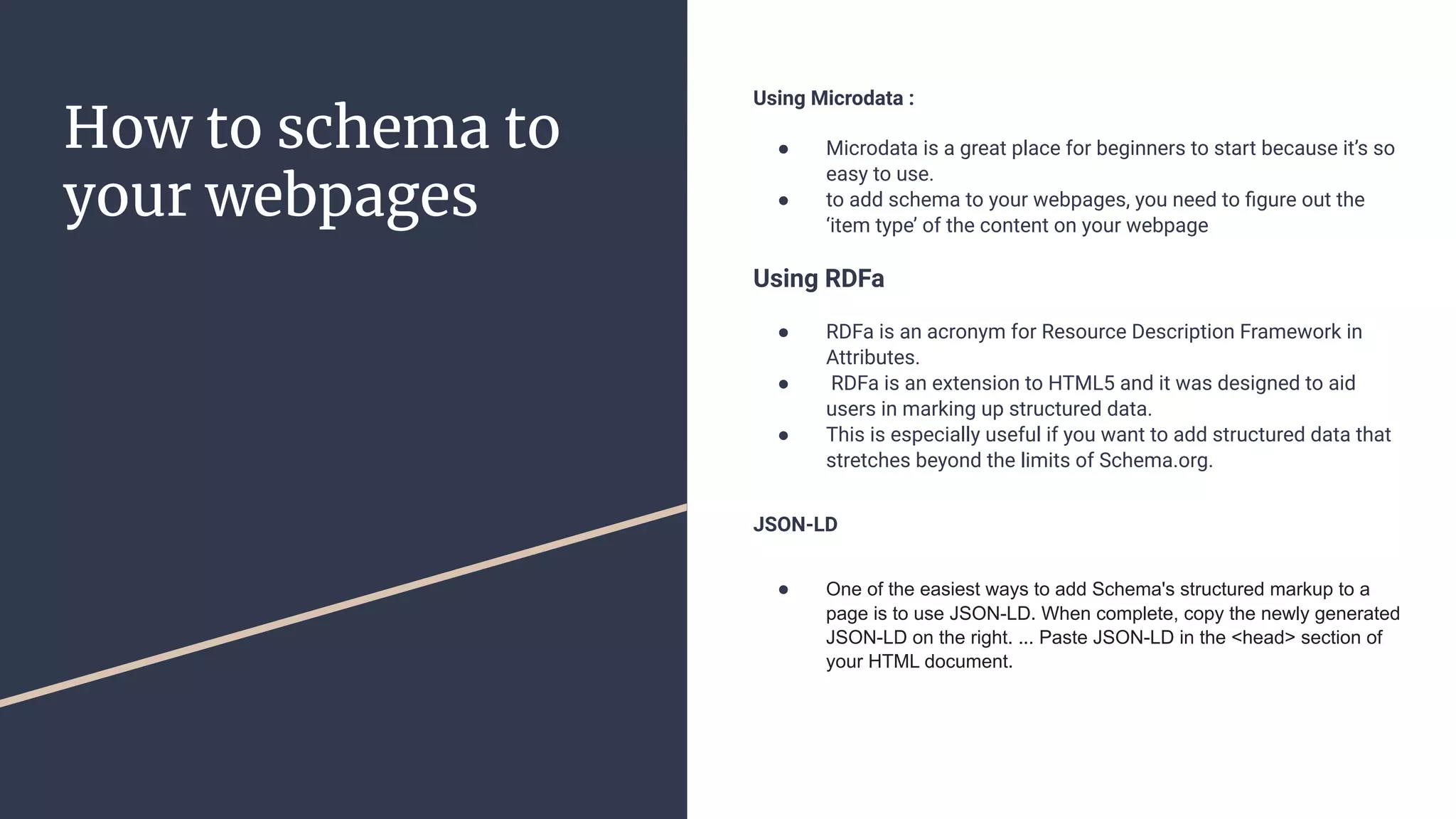 Schema mark up presentation ..... | PPT