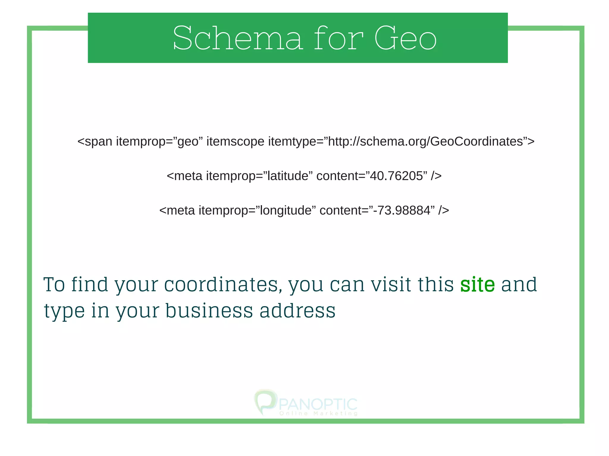 Sample Schema Markups For Your Website Ppt
