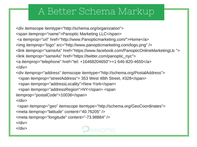 Sample Schema Markups for your Website | PPT