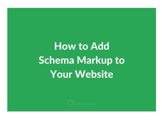 Sample Schema Markups for your Website | PPT