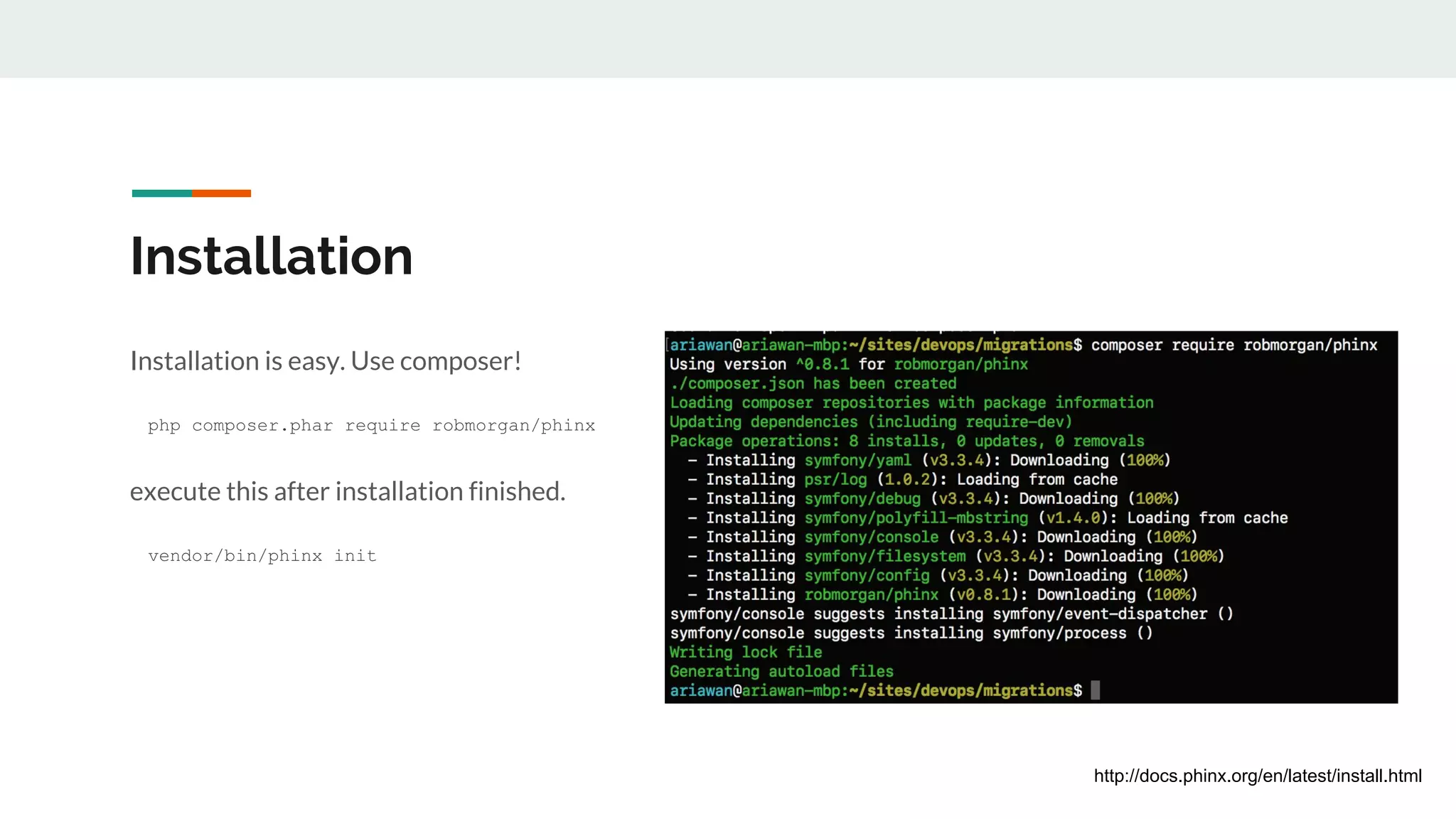 Schema Migration Db Migration With Phinx Ppt 2832