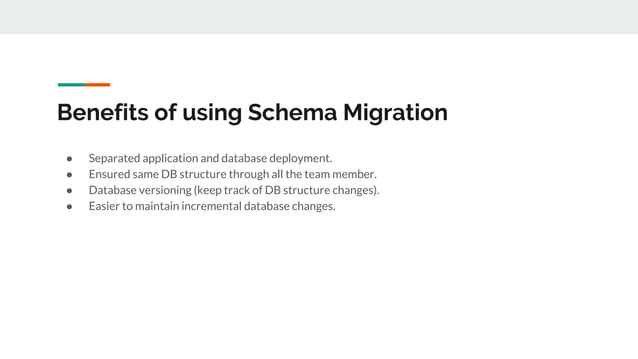 Schema migration (DB migration) with Phinx | PPT