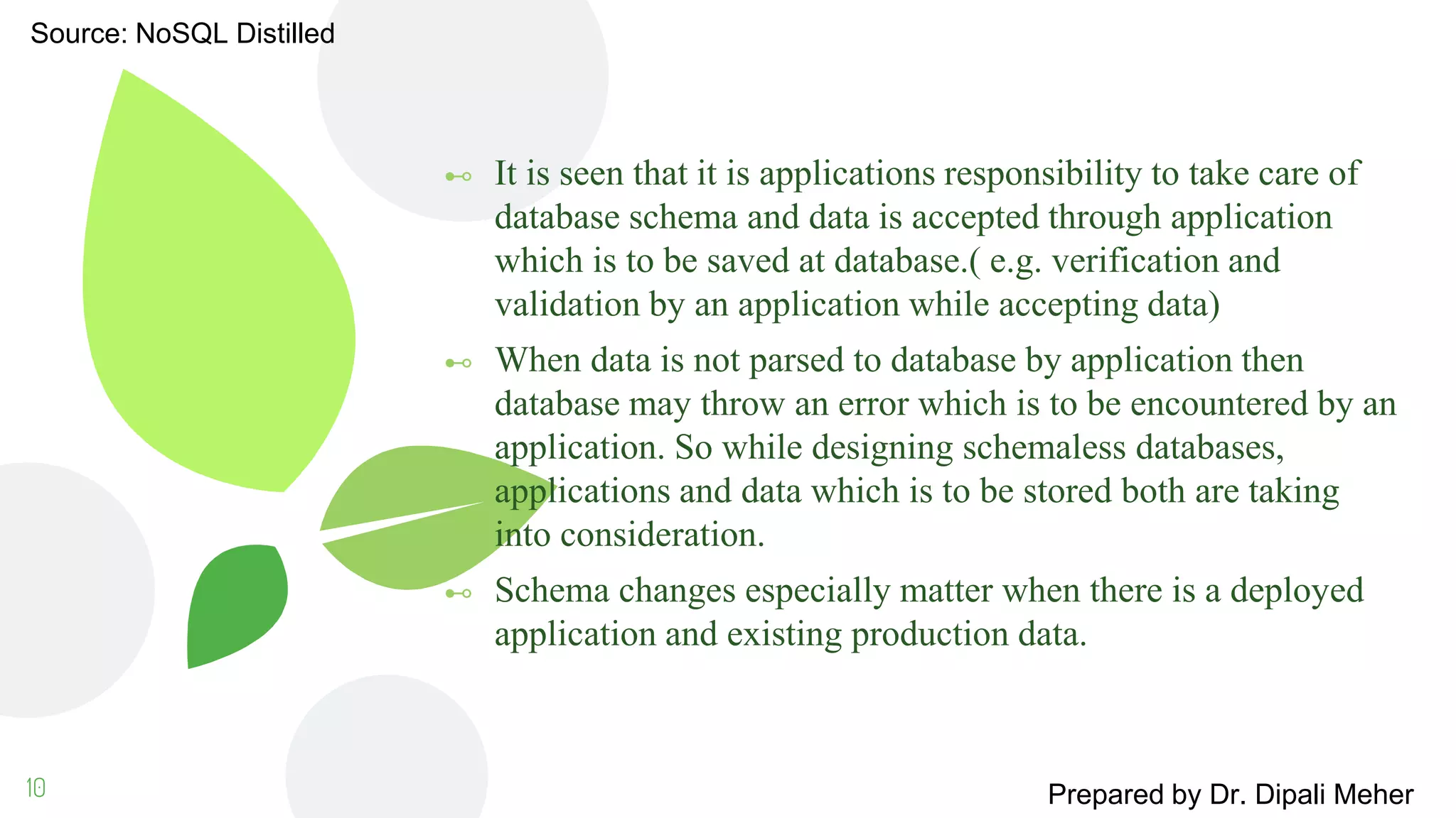 Schema migrations in no sql | PPTX