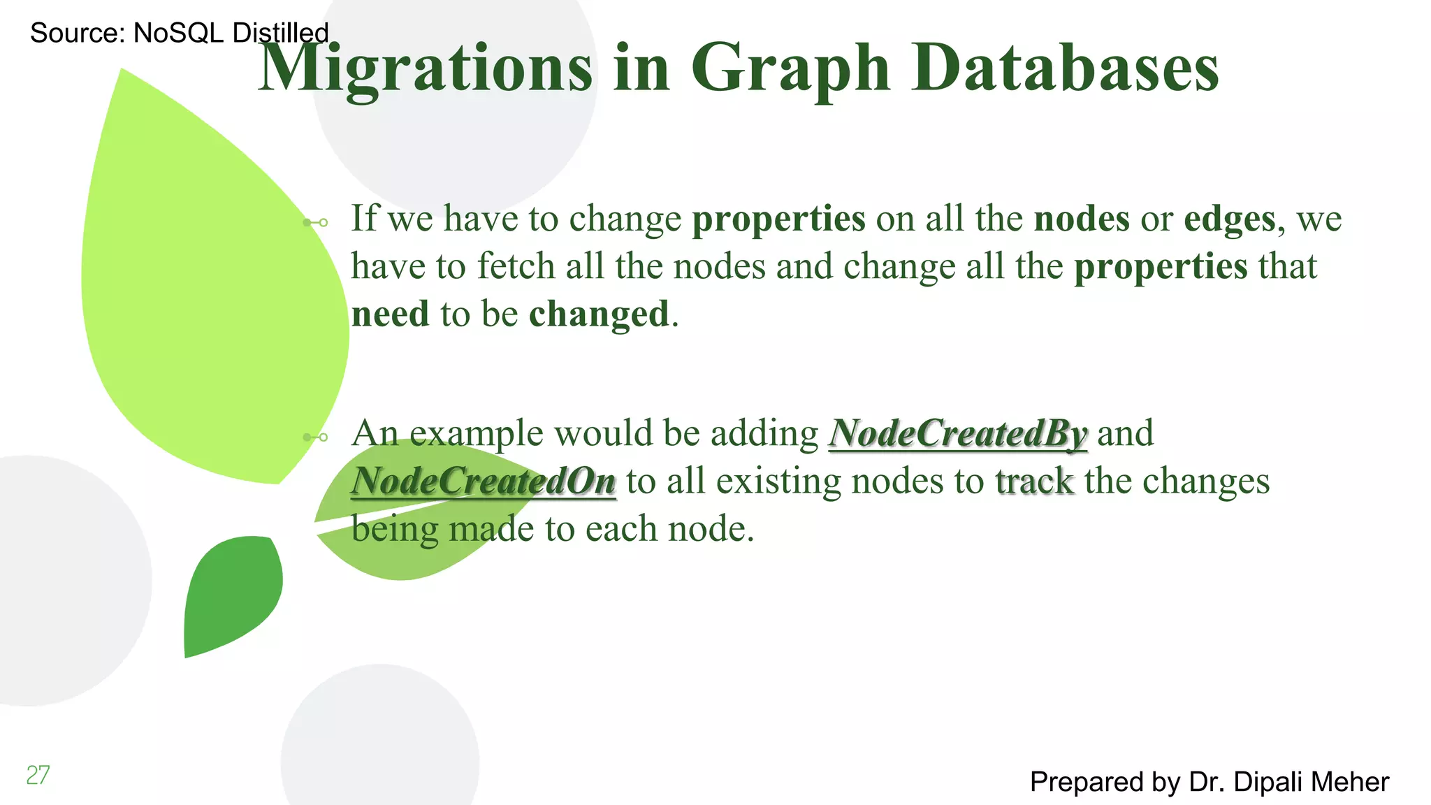 Schema migrations in no sql | PPTX