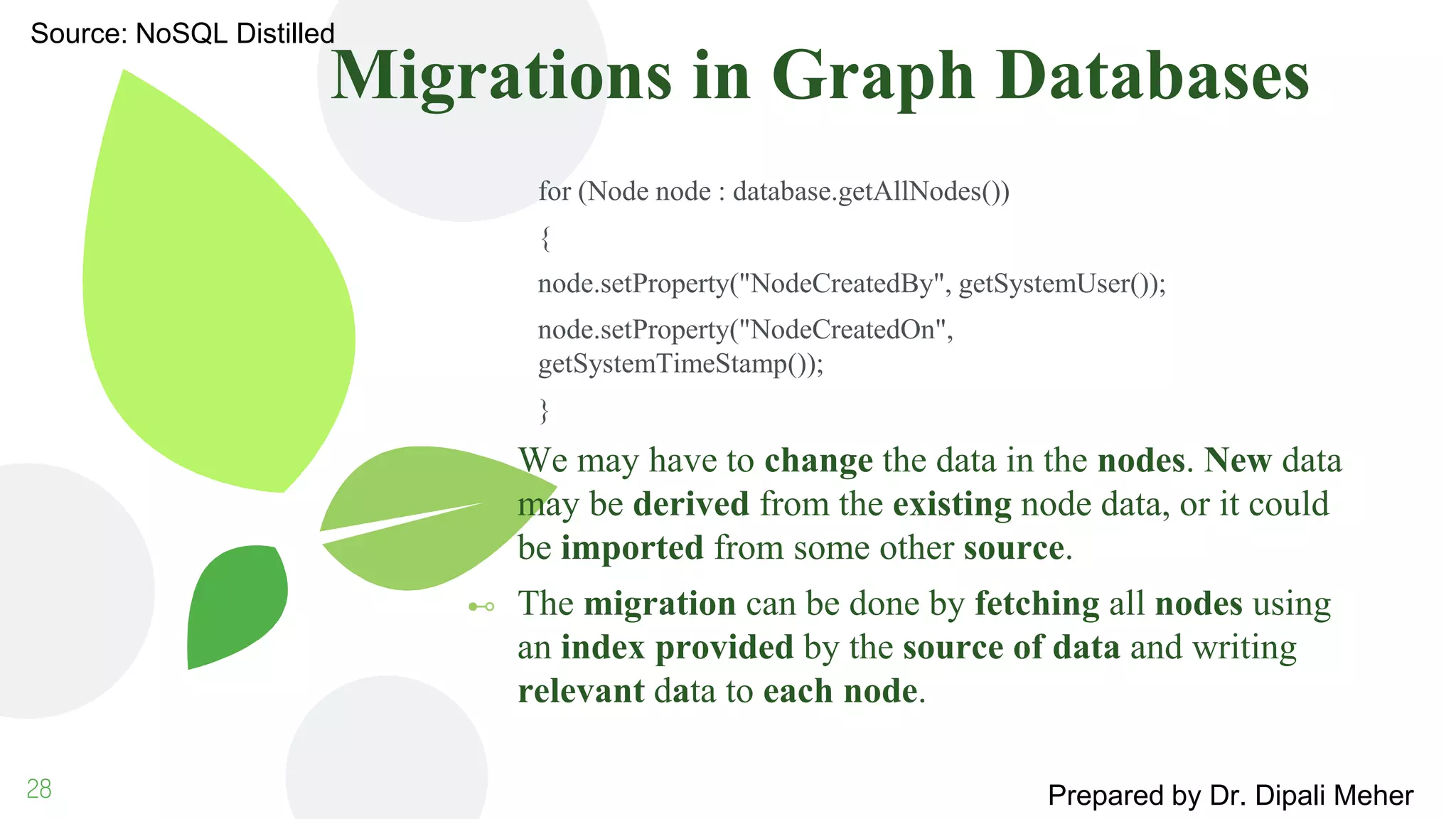 Schema migrations in no sql | PPTX