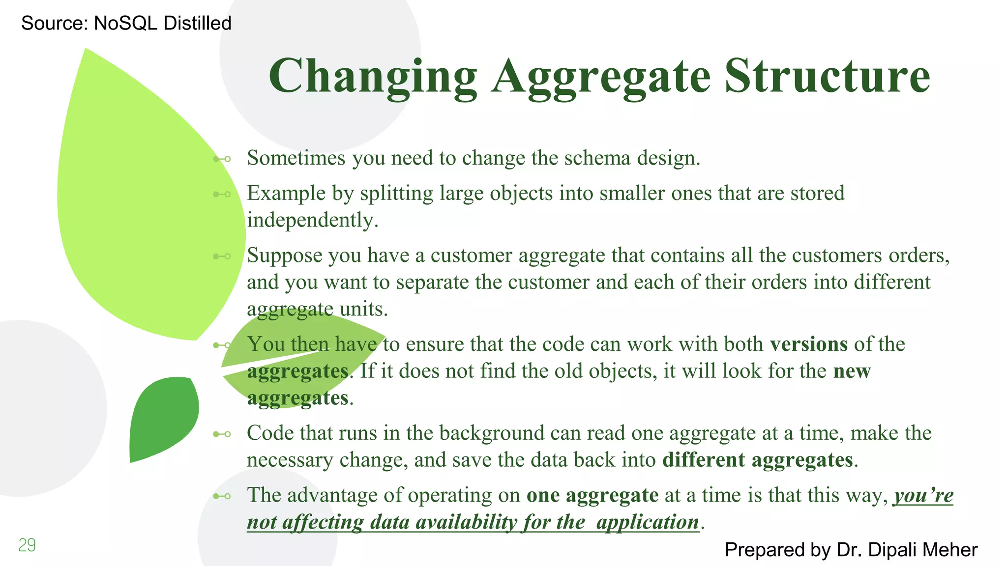 Schema migrations in no sql | PPTX