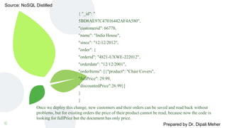Schema migrations in no sql | PPT