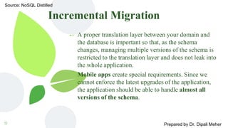 Schema migrations in no sql | PPT