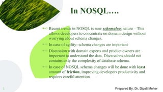 Schema migrations in no sql | PPT