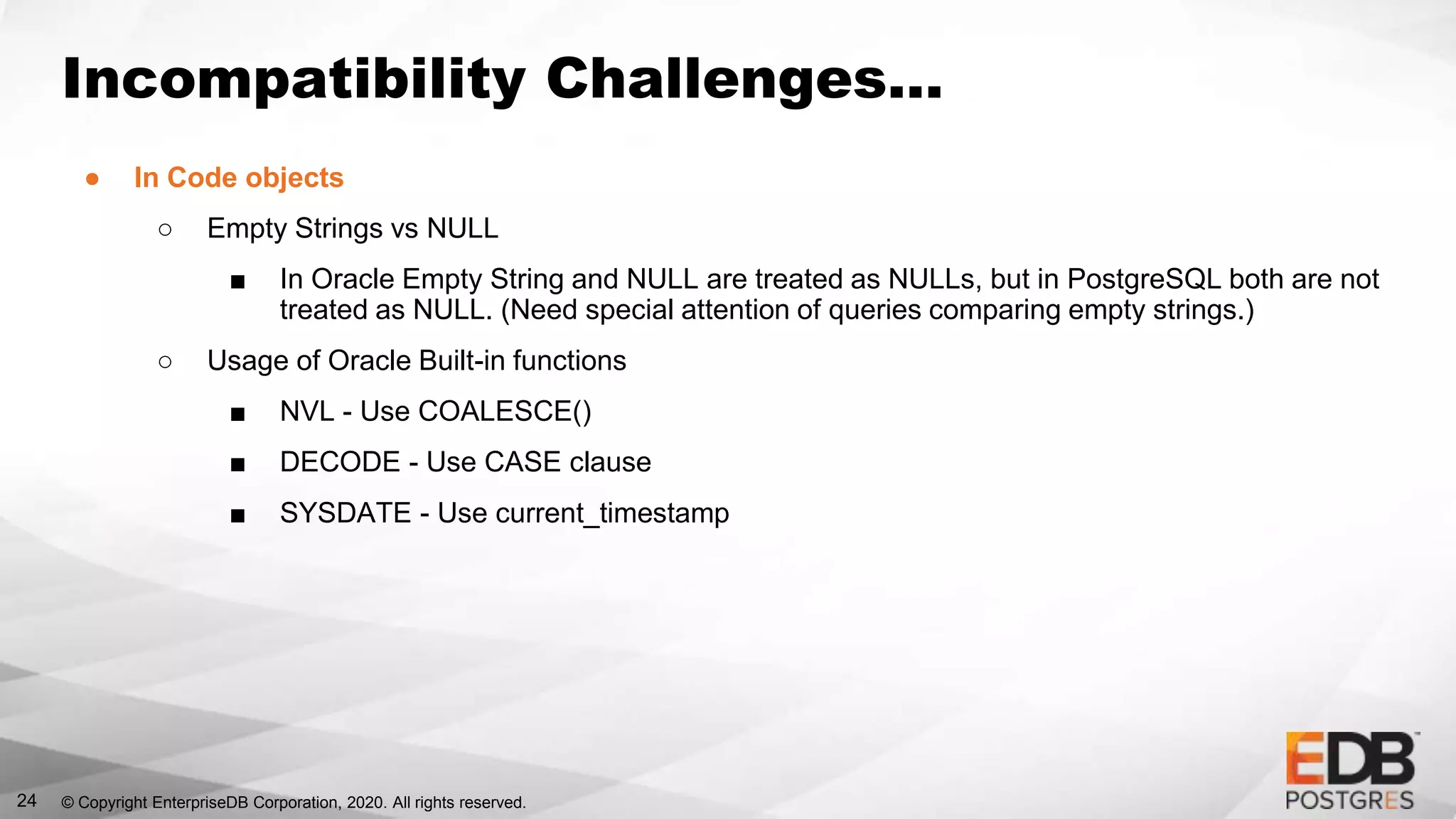 Oracle to Postgres Schema Migration Hustle | PPT Oracle to Postgres Schema Migration Hustle | PPT