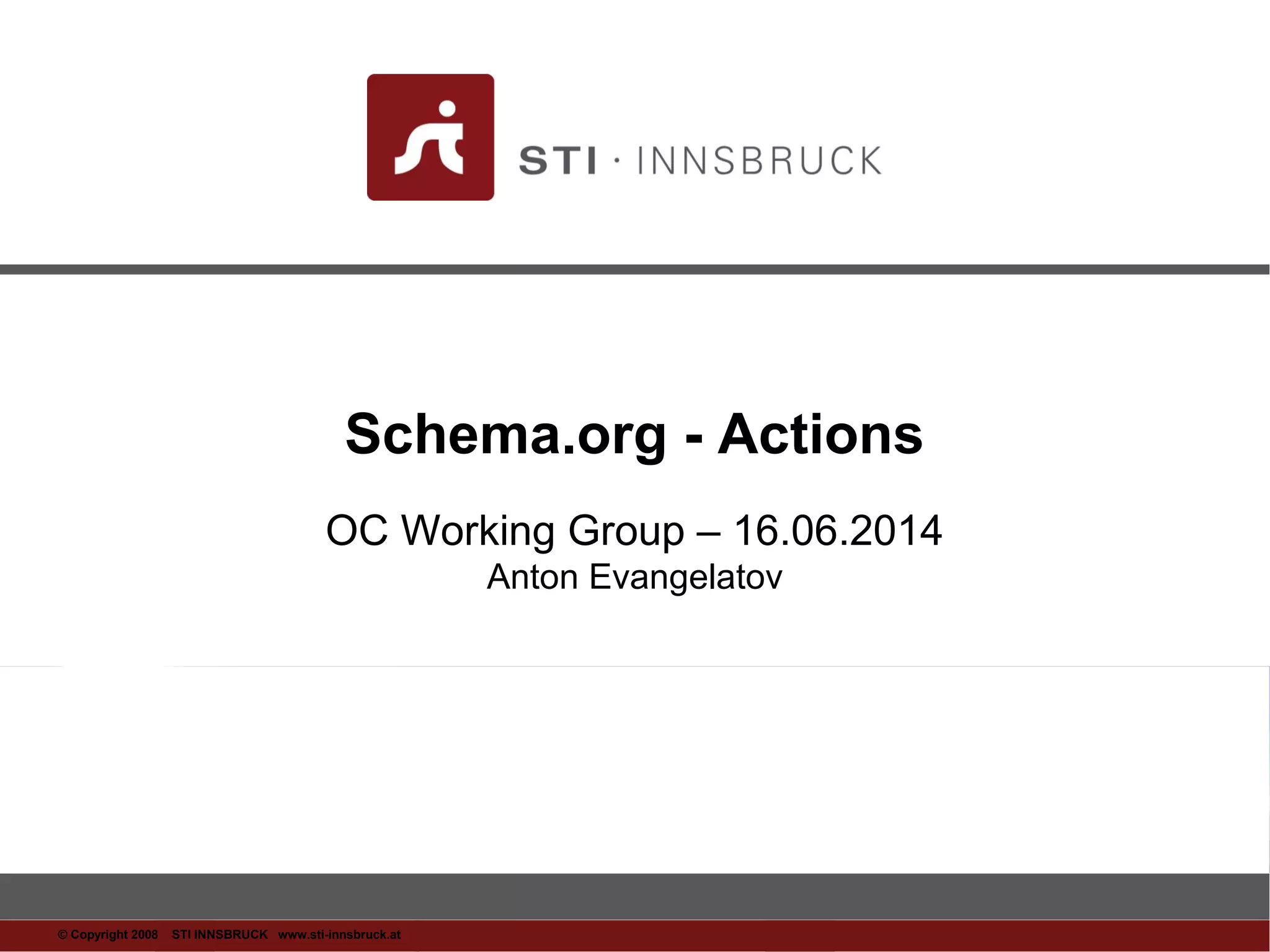 Schemaorg actions | PPT | Free Download