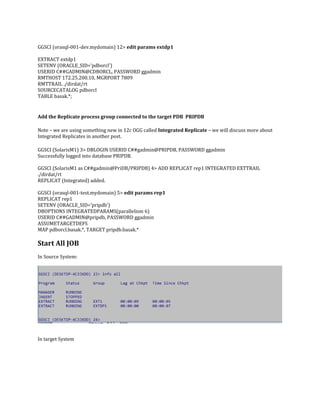 Schema replication using oracle golden gate 12c | DOC