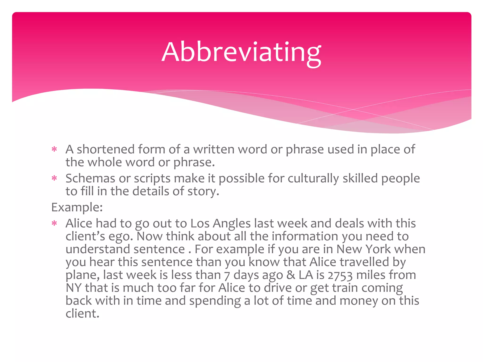 Schemas analysis | PPT
