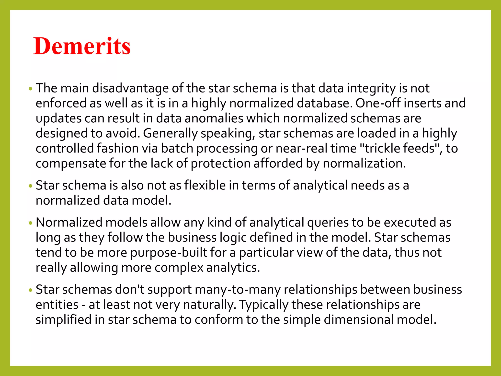 Schemas for multidimensional databases | PPTX