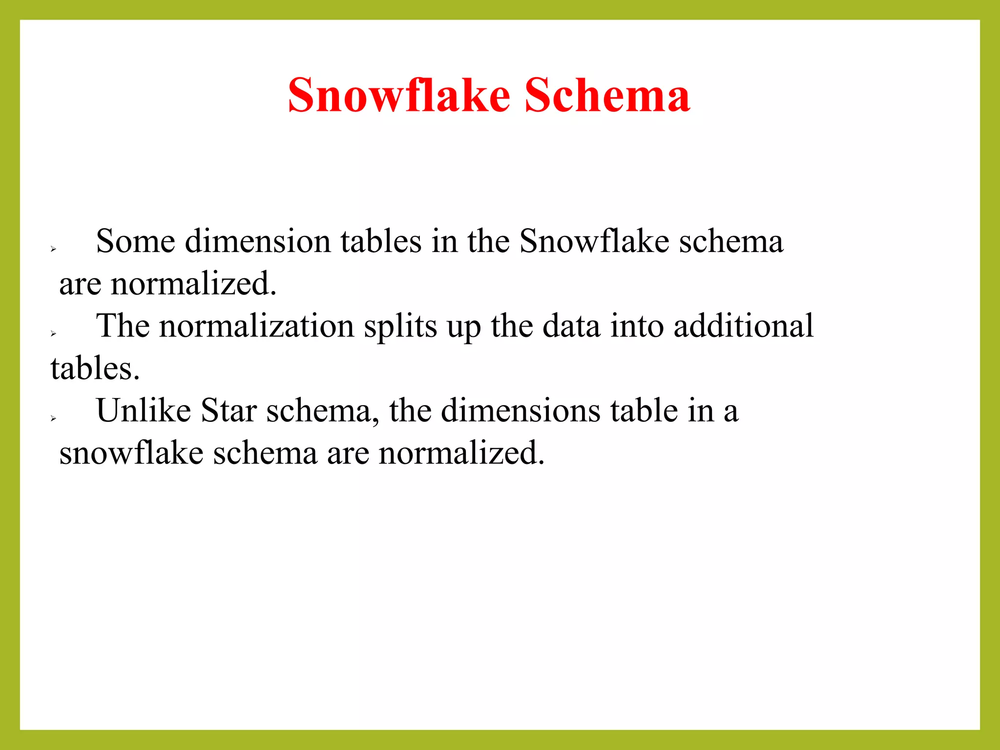 Schemas For Multidimensional Databases Pptx Databases Computer Software And Applications