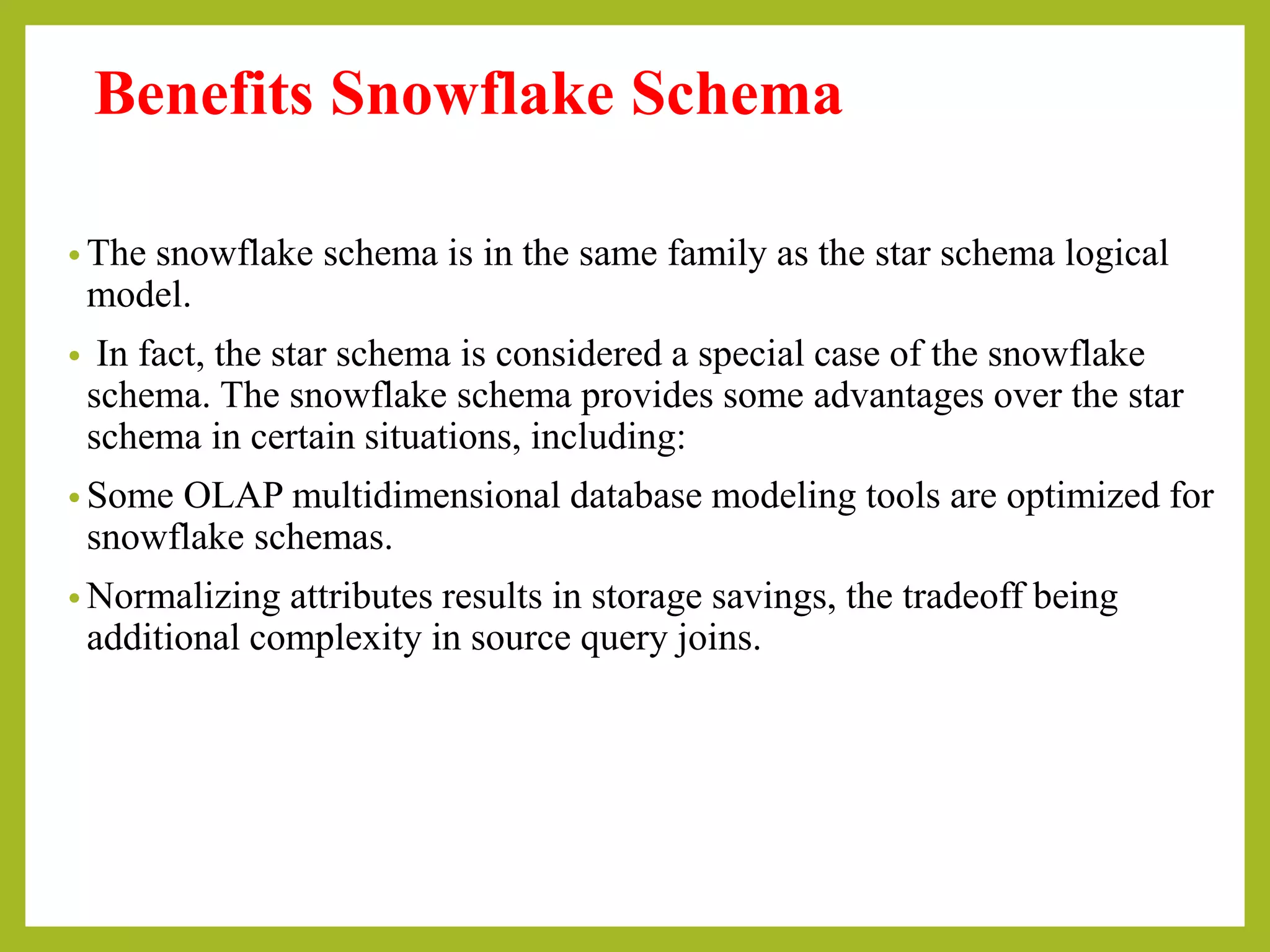 Schemas For Multidimensional Databases Pptx Databases Computer Software And Applications
