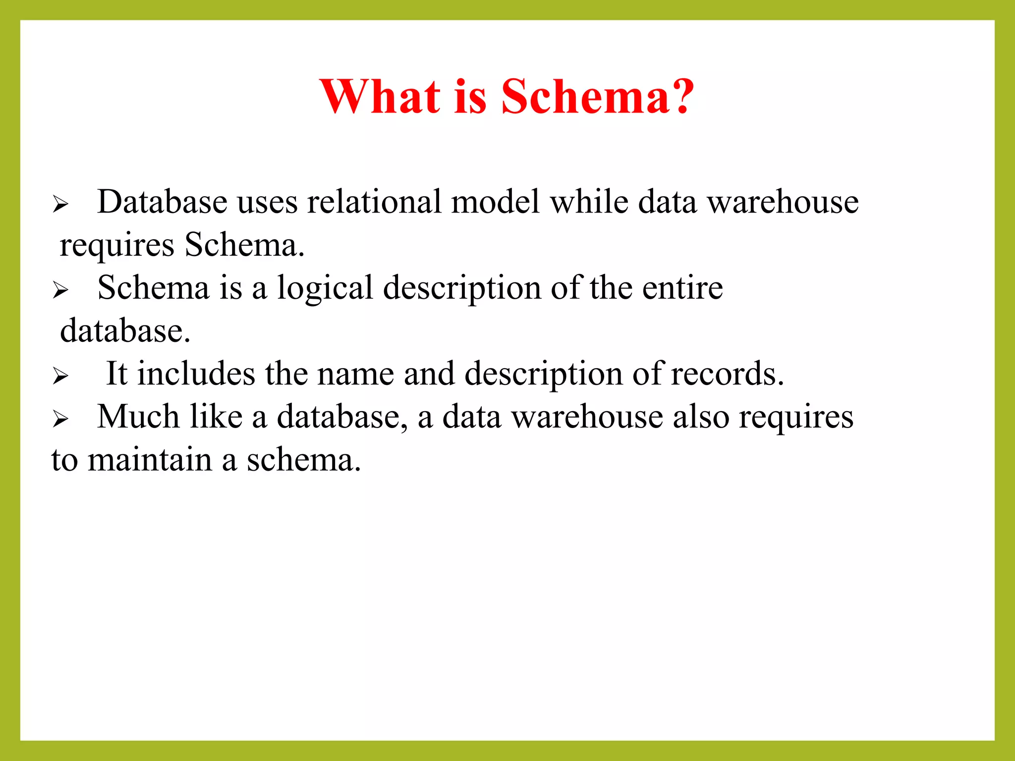 Schemas For Multidimensional Databases Ppt