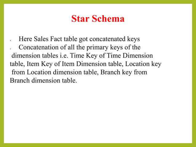 Schemas for multidimensional databases | PPTX | Databases | Computer ...