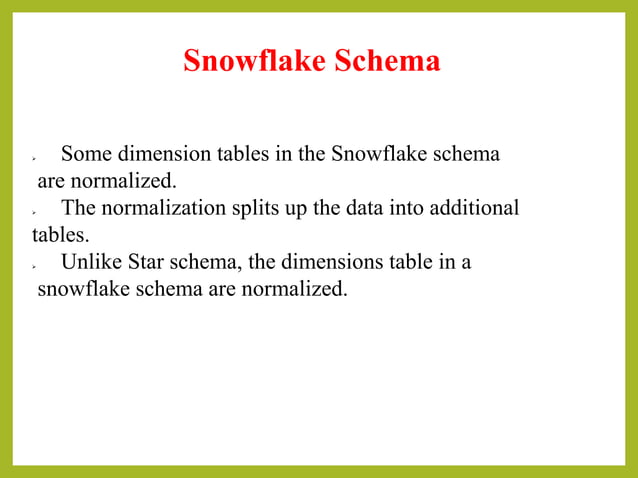 Schemas for multidimensional databases | PPTX | Databases | Computer Software and Applications
