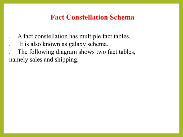 Schemas for multidimensional databases | PPTX | Databases | Computer ...