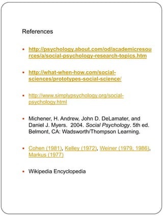 Social Psychology:Schemas | PPTX