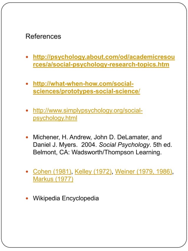 Social Psychology:Schemas | PPTX