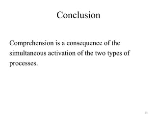 Schemata and reading comprehension | PPTX