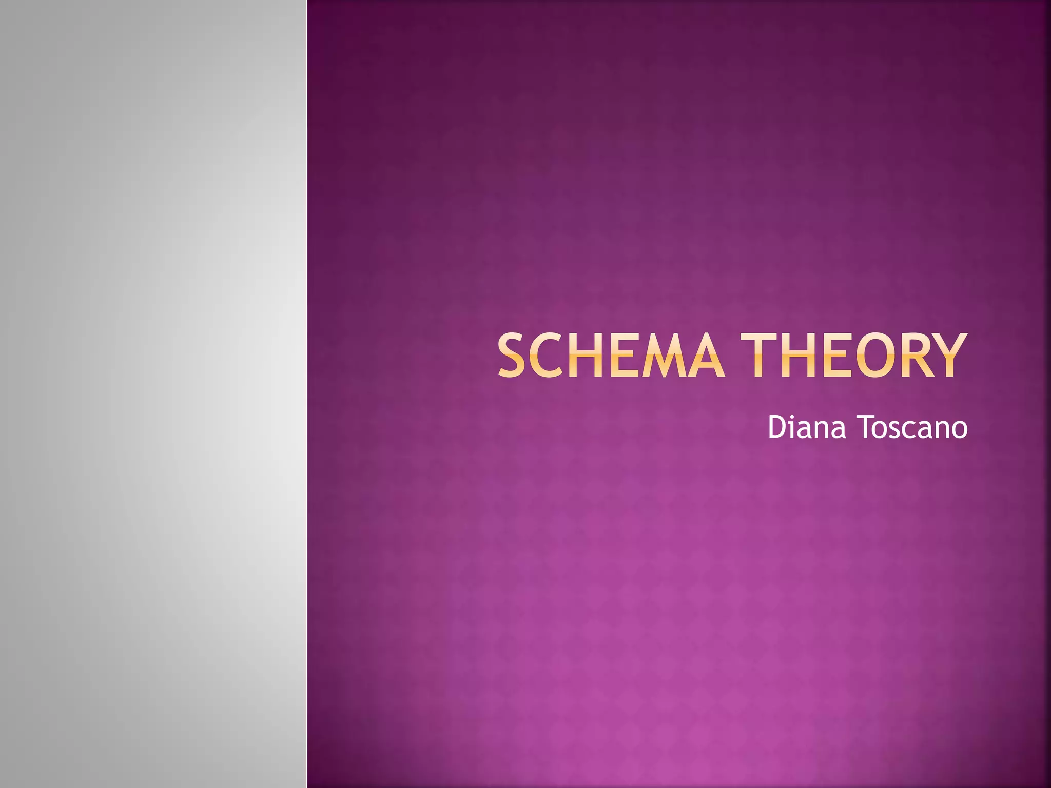 Schema Theory | PPTX