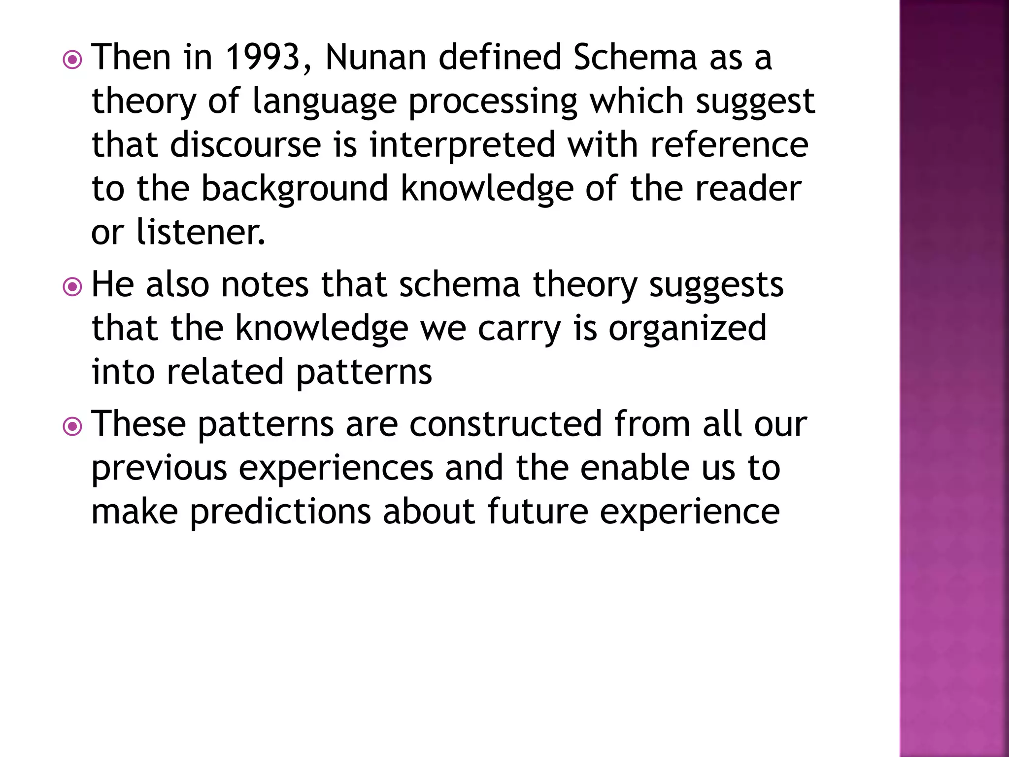 Schema Theory | PPTX