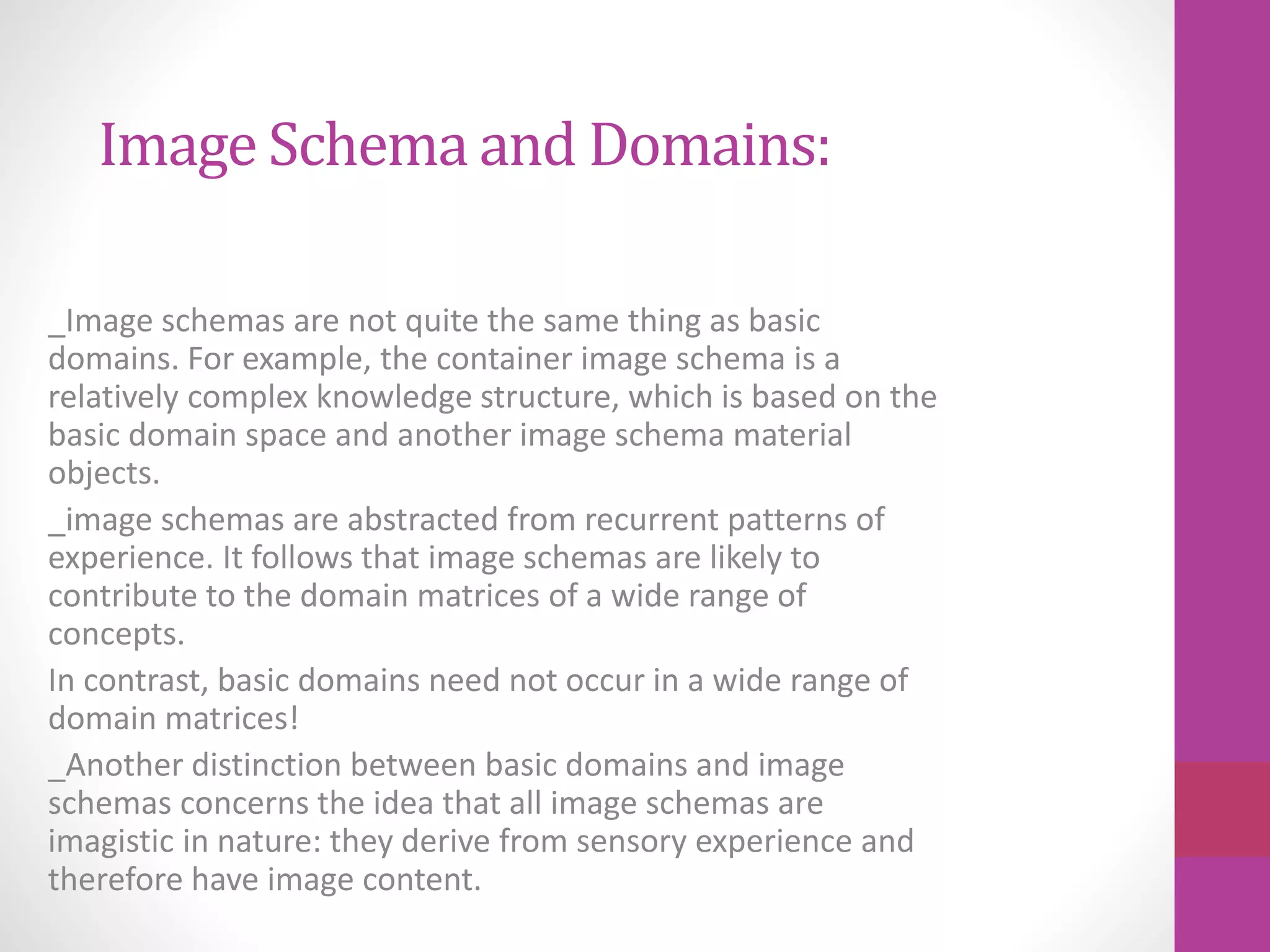 Image Schema Theory | PPTX