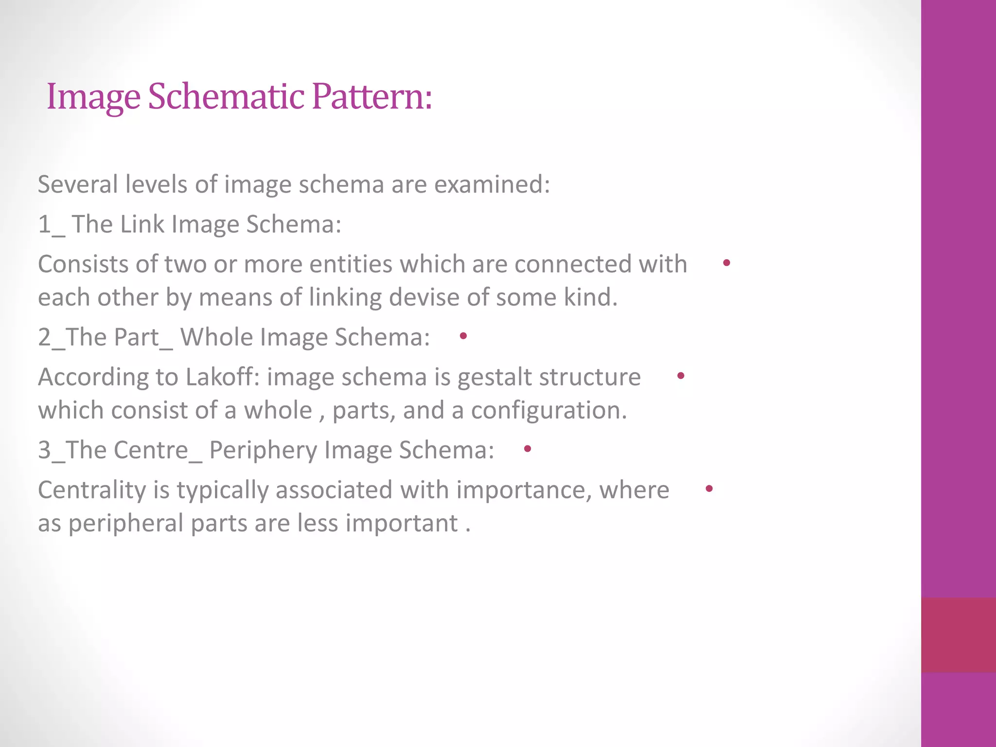 Image Schema Theory | PPTX