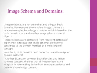 Image Schema Theory | PPTX