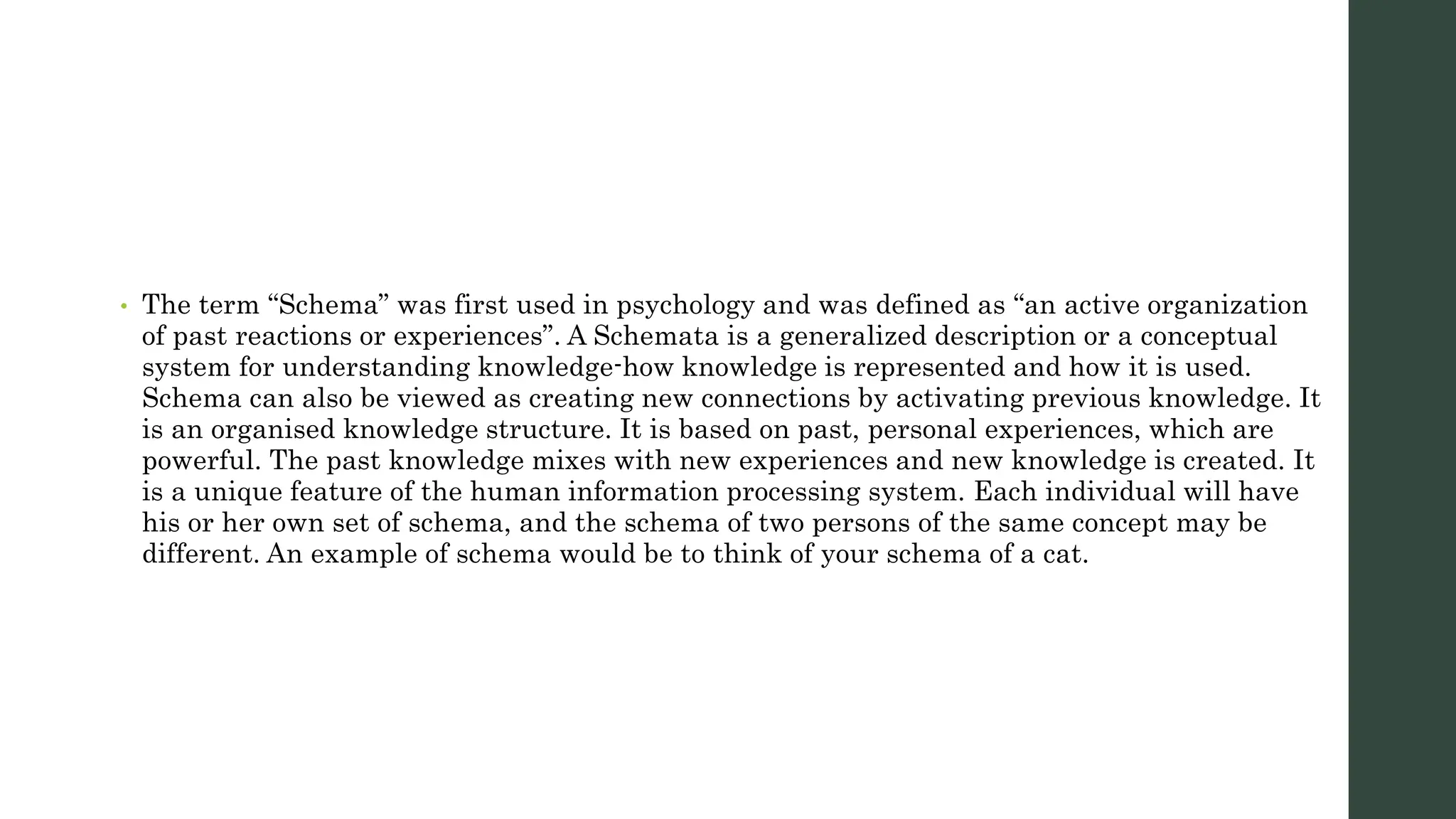 Schema theory | PPTX