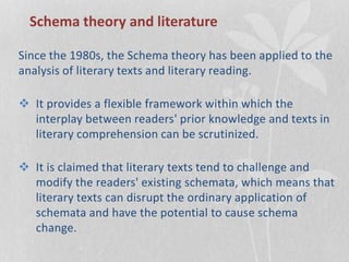 Schema theory in poetry | PPTX