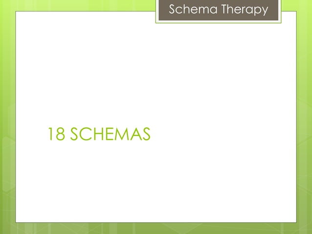 Schema Therapy | PPTX