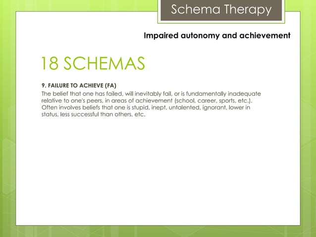 Schema Therapy | PPTX