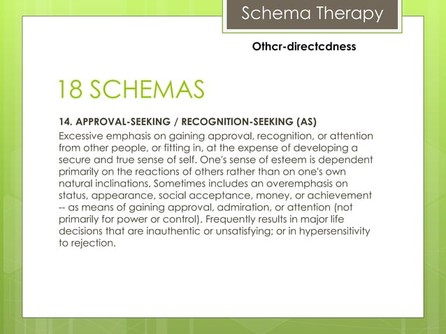 Schema Therapy | PPTX