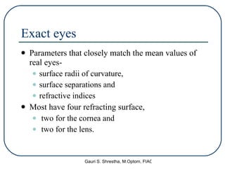 Schematic eye | PPT