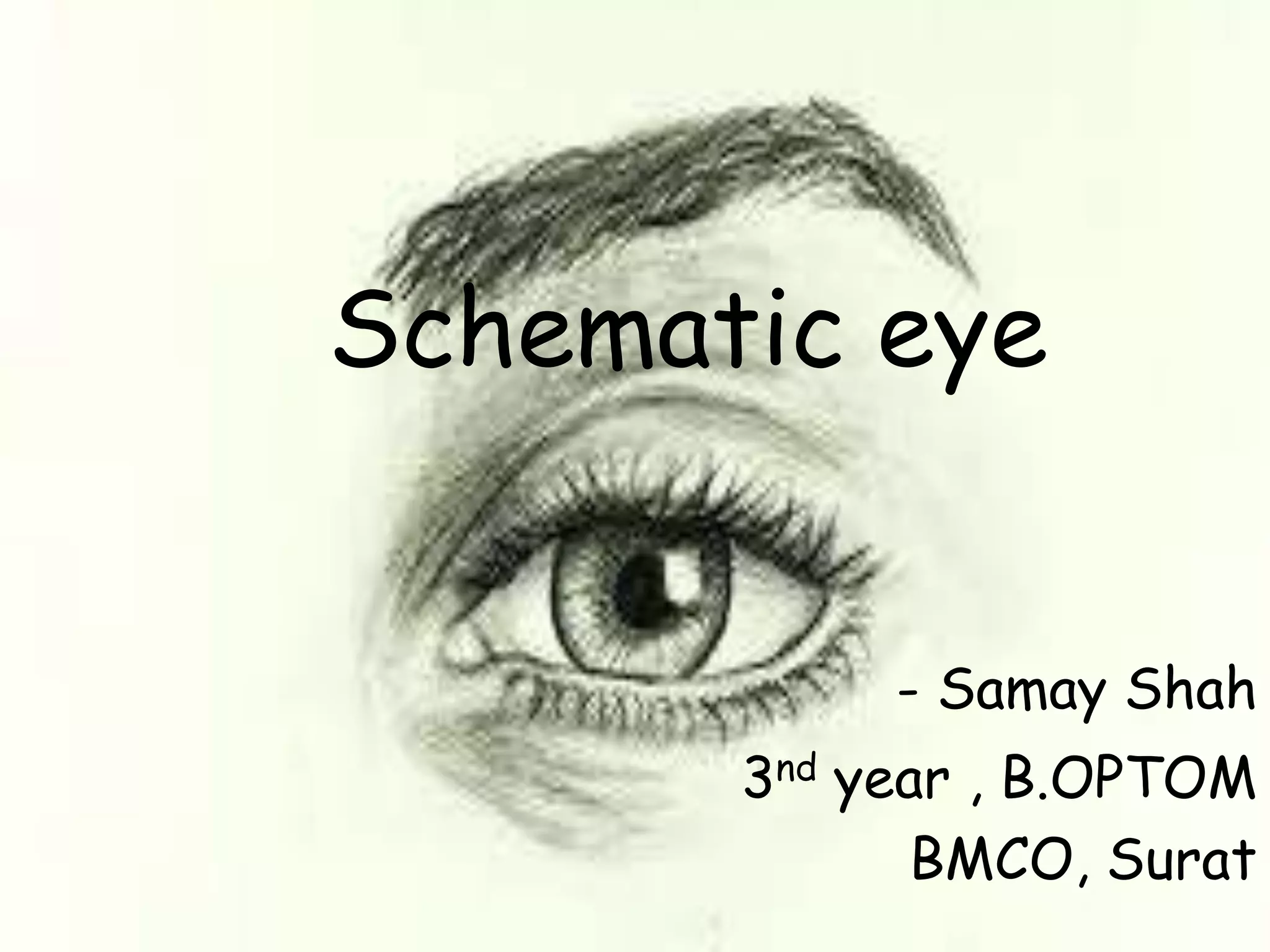 Schematic eye | PPTX