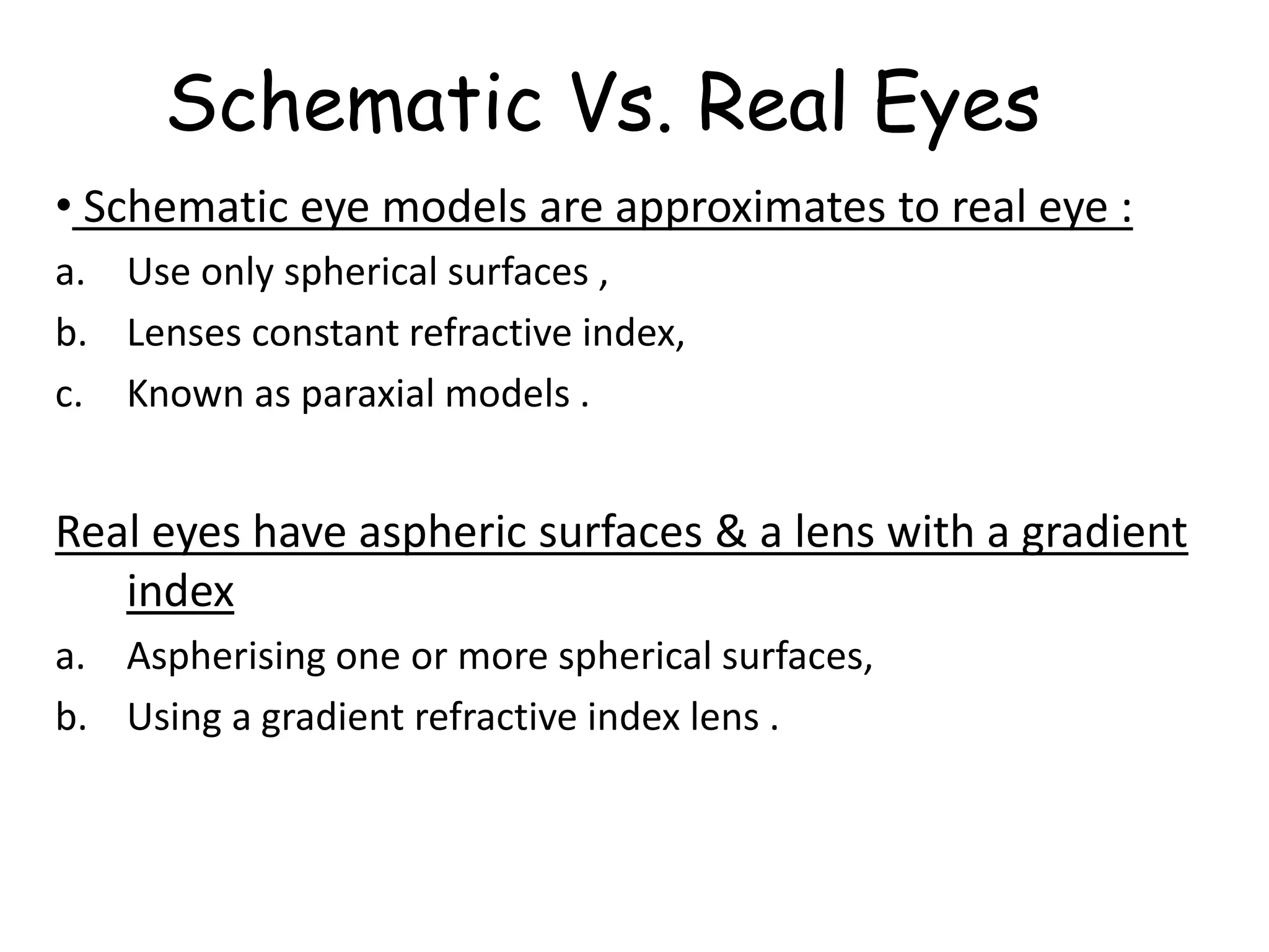 Schematic eye | PPTX